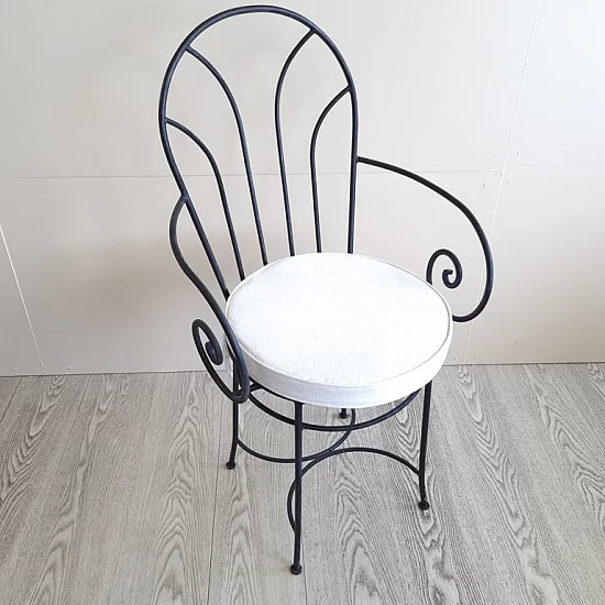 iron chairs armchair